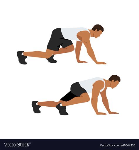 Bear Crawl Exercise Introduction Step Royalty Free Vector