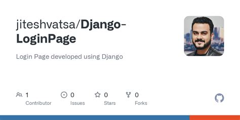 Github Jiteshvatsa Django Loginpage Login Page Developed Using Django
