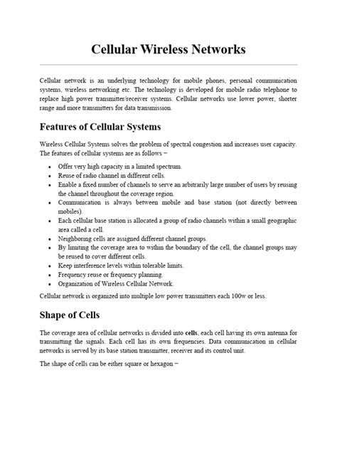 cellular networks pdf