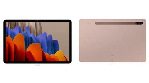 หลุดภาพเรนเดอร์ Samsung Galaxy Tab S7 Tab S7 พร้อมข้อมูลก่อนเปิดตัว