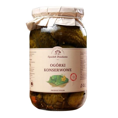 Ogórki konserwowe 900ml Ogródek Dziadunia 13203575425 Allegro pl