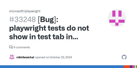 Bug Playwright Tests Do Not Show In Test Tab In Vscode When I Throw