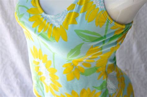 90s Lilly Pulitzer Sunflowers Tankini Preppy By NettysGirlVintage Retro