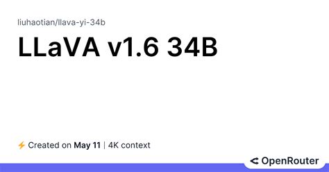 llava v1 6 34b api providers stats openrouter