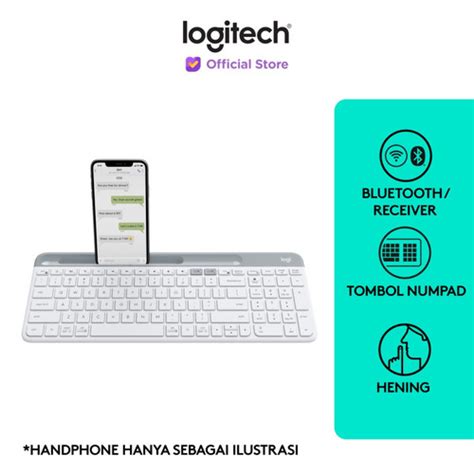 Promo Logitech K580 Keyboard Slim Multidevice Wireless Bluetooth Rose Cicil 0 3x Kota