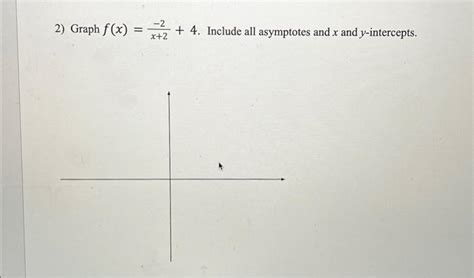 solved 2 graph f x x 2−2 4 include all asymptotes and x