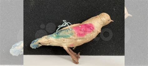 Ватная ёлочная игрушка СССР птица купить в Москве Хобби и отдых Авито