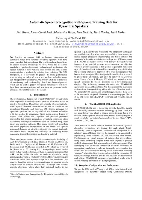 pdf automatic speech recognition with sparse training data for