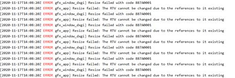 Resize Failed With Code 887a0001 · Issue 3481 · Gfx Rsgfx · Github