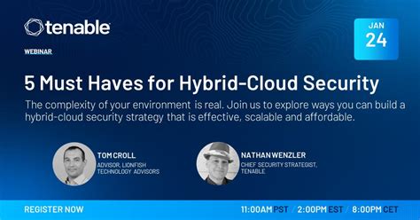 Webinar 5 Must Haves For Hybrid Cloud Security Tenable