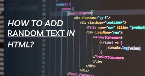 How To Add Random Text In HTML Lipsum Hub