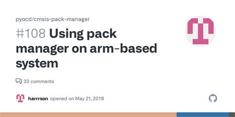 Using Pack Manager On Arm Based System · Issue 108 · Pyocdcmsis Pack
