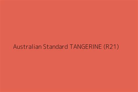 Australian Standard Tangerine R21 Color Hex Code