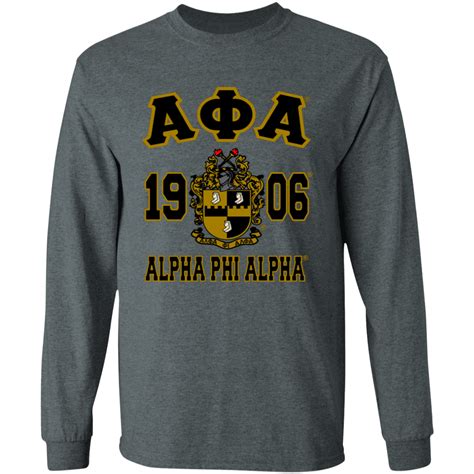 Alpha Phi Alpha Fraternity Long Sleeve T Shirt My Greek Letters