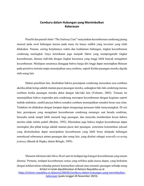 PDF Cemburu Dalam Hubungan Yang Menimbulkan Kekerasan