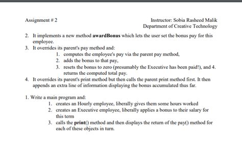 Solved Question Given The Following Base Class Employee Chegg