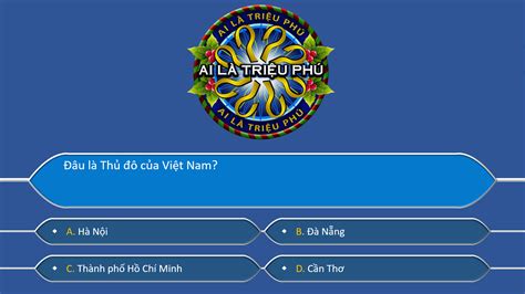 Những Mẫu Powerpoint Trò Chơi Trắc Nghiệm Ai La Triệu Phú độc đáo Và