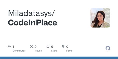 Github Miladatasyscodeinplace