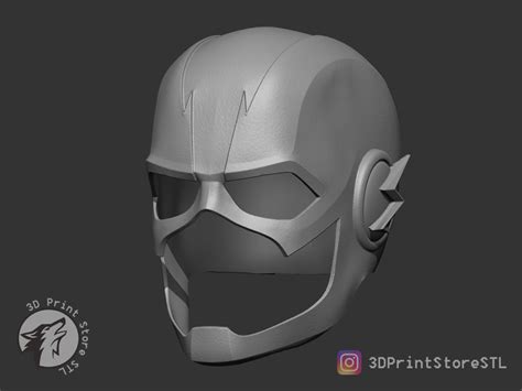 3d File Flash Mask From The Flash Fan Art 3d Print Model・3d Printable Design To Download・cults