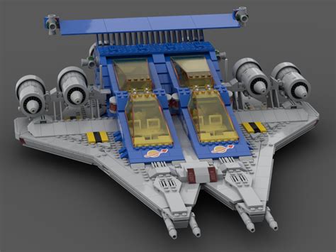 Lego Moc Double Galaxy Explorer By Ace209 Rebrickable Build With Lego