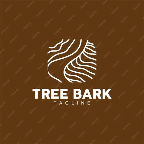 Premium Vector Tree Bark Logo Wood Tree Simple Texture Vector Design