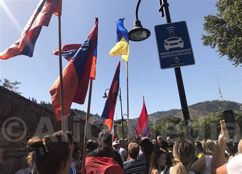 Ցույց Թբիլիսիում՝ հաջակցություն Հայաստանի ոստիկանությունը խոչընդոտել է