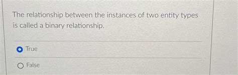 Solved The Relationship Between The Instances Of Two Entity