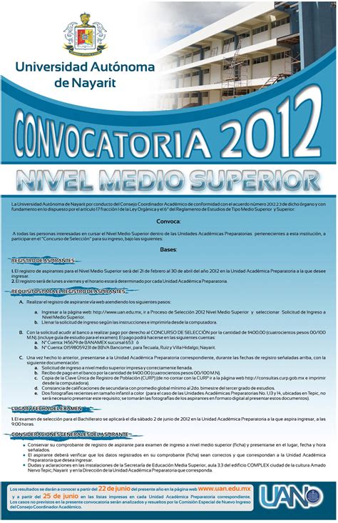 Proceso de Selección de Ingreso a Media Superior y Superior 2012