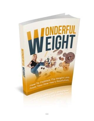 Wonderful Weight Amazing Weight Loss TIPS PDF