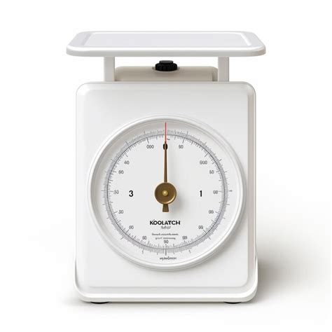 Premium Photo White Scale With A Clock On It