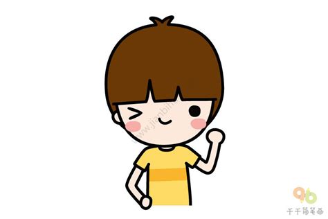 短发女孩简笔画图片 女孩简笔画