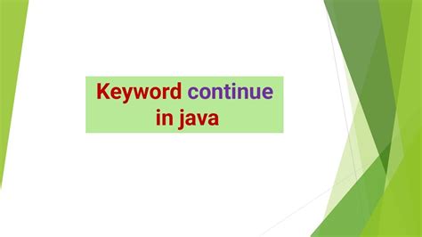 Keyword Continue In Java Coding Youtube Javaprogramminglanguage Javatutorial Education