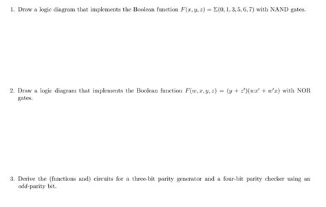 Solved Draw A Logic Diagram That Implements The Boolean Chegg