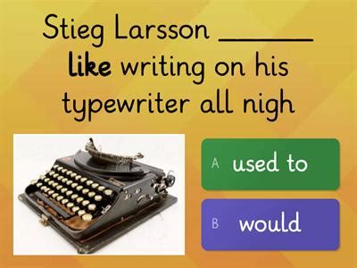 Use and used to Recursos didácticos