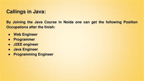 Ppt Aptitude Of Java Programming To Fabricate An Unmatched Calling