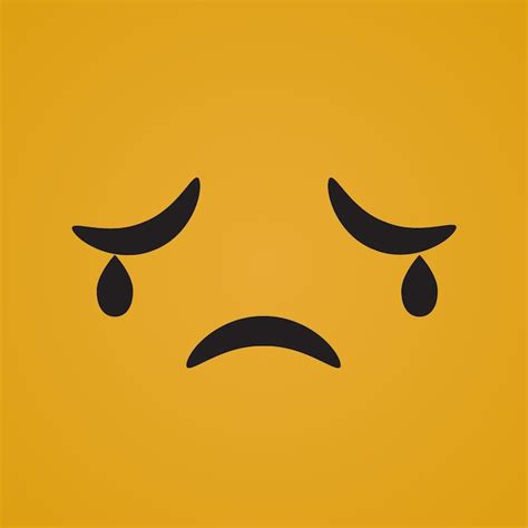 Reacción De Icono De Emoji Plano Vector Premium