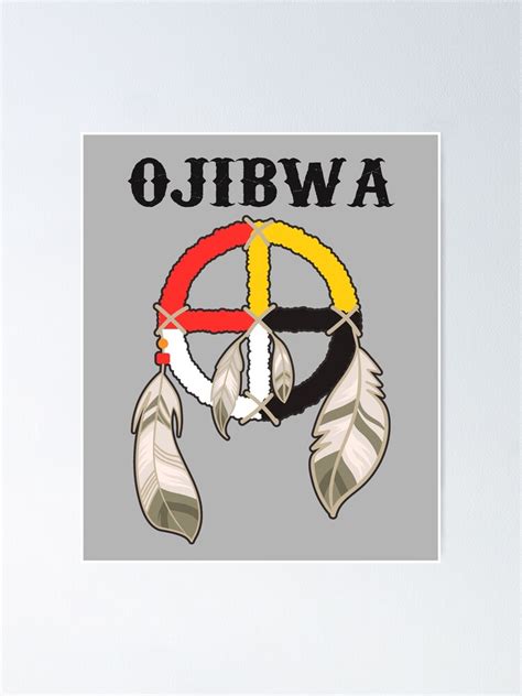 Ojibwa Ojibwe Nation Medicine Wheel Poster For Sale By