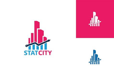 Premium Vector Statistic City Logo Template Design Vector Emblem