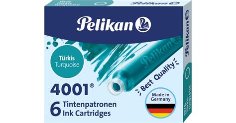 მელნის კარტრიჯი Pelikan 6 ცალი ფირუზისფერი · საკანცელარიო