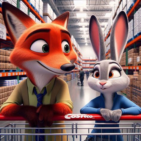 Nick Wilde And Judy Hopps At Costco 2 By Barthisher98 On Deviantart