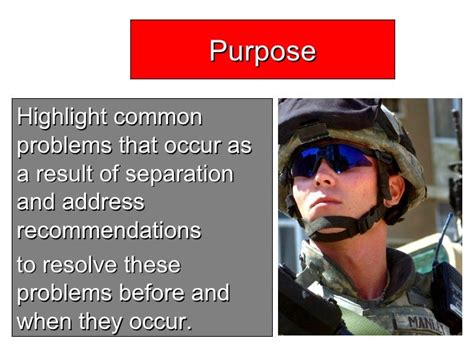 Pre Deployment Separation Brief