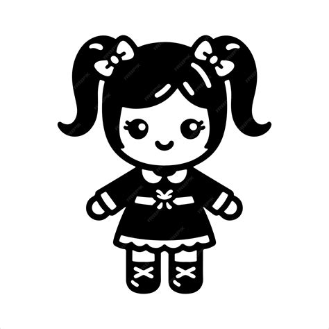 Premium Vector A Doll Vector Art Illustration