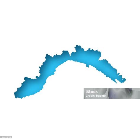 リグーリア州の地図 青の背景に切り抜いた白い紙 リグーリアのベクターアート素材や画像を多数ご用意 リグーリア 地図 3d Istock