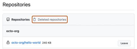 Restoring A Deleted Repository GitHub Docs