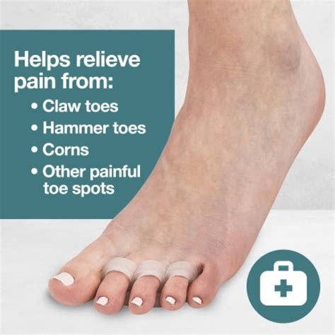 ZenToes Triple Loop Hammer Toe Straightener Soft Gel Crests Prevent