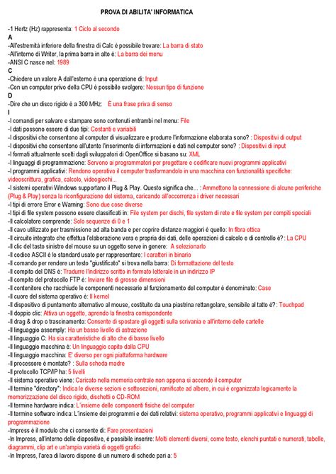 Esamediprovadiabilitainformaticascienzemotoriel22universita