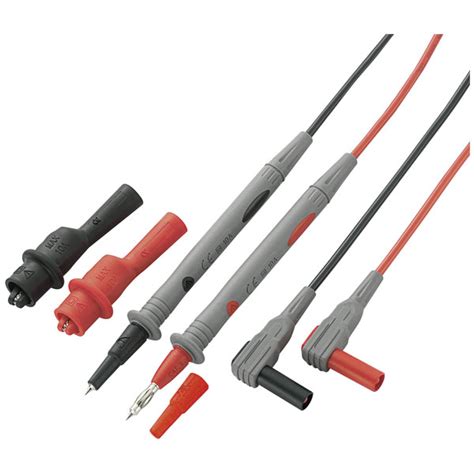 Voltcraft Ms 2 Safety Test Lead Et Banana Jack 4 Mm Test Probe Black