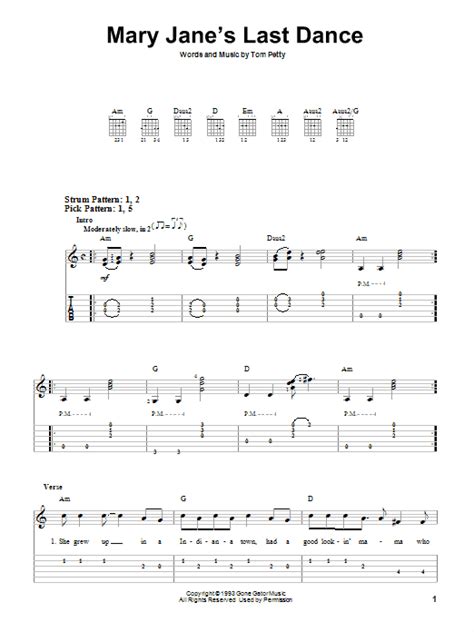 Mary Janes Last Dance Sheet Music Direct