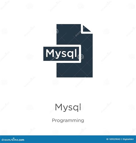 Mysql Icon Trendy Flat Vector Mysql Icon On White Background Fr