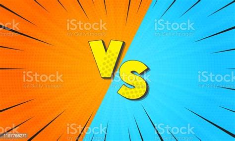 만화 대 배경 스포츠와 싸움 경쟁에 대한 문자 대 로고 대 하프톤 및 방사형 효과 Championship에 대한 스톡 벡터 아트